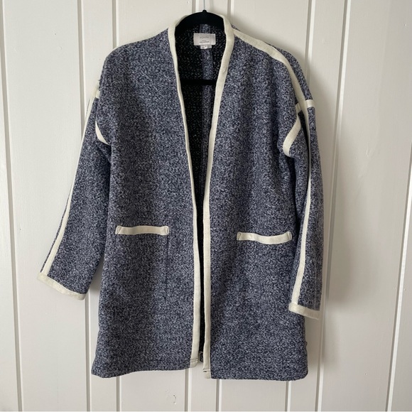 Numph | Jackets & Coats | Numph Blue Cardigan Coat | Poshmark
